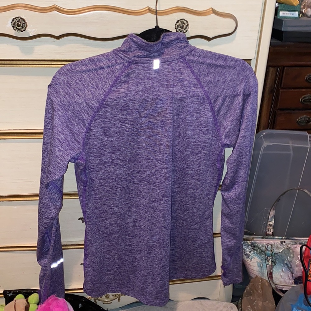 Nike Purple Space Dye Dri Fit Longsleeve Shirt - Gem